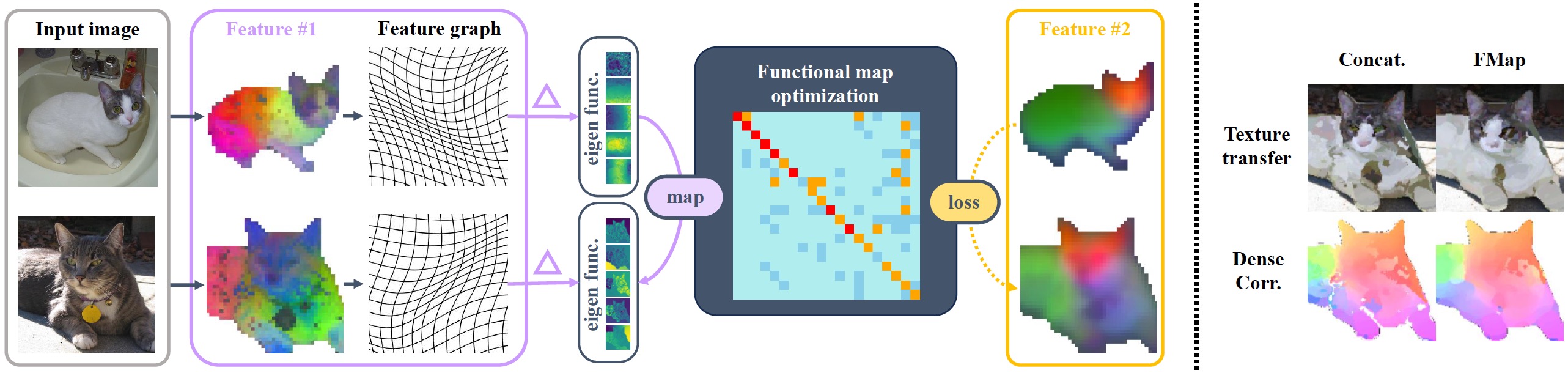 [ECCV24] Zero-Shot Image Feature Consensus with Deep Functional Maps | PKU CoRe Lab